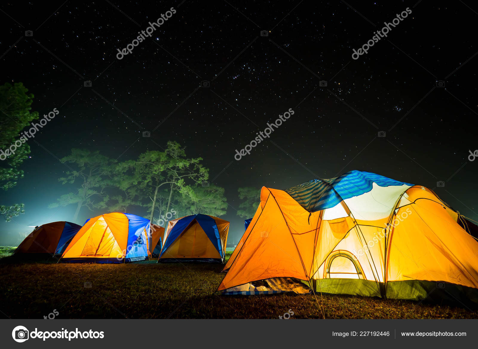 Night Camping Scenes
