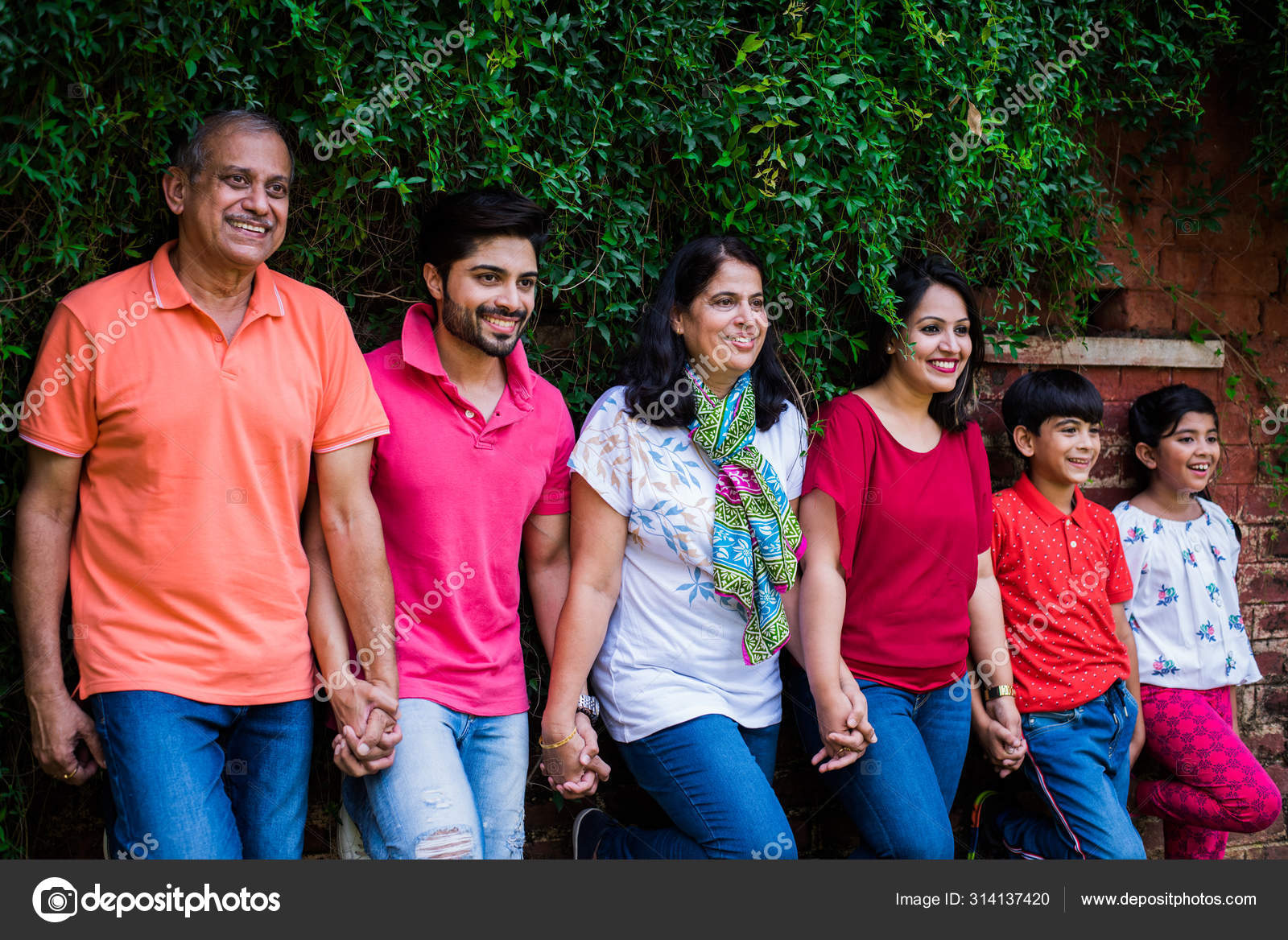 Indian Family In Park