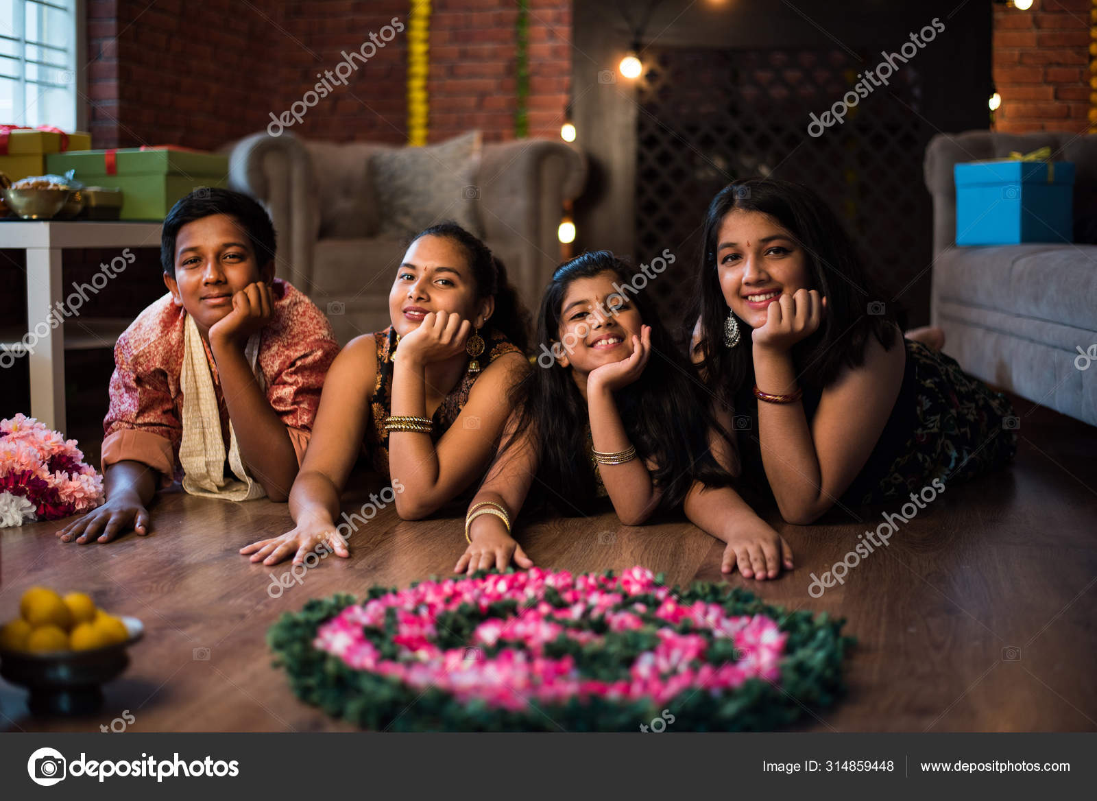 Indian Kids Celebrating Diwali Deepawali Bhai Dooj Rakhi Raksha Bandhan ...