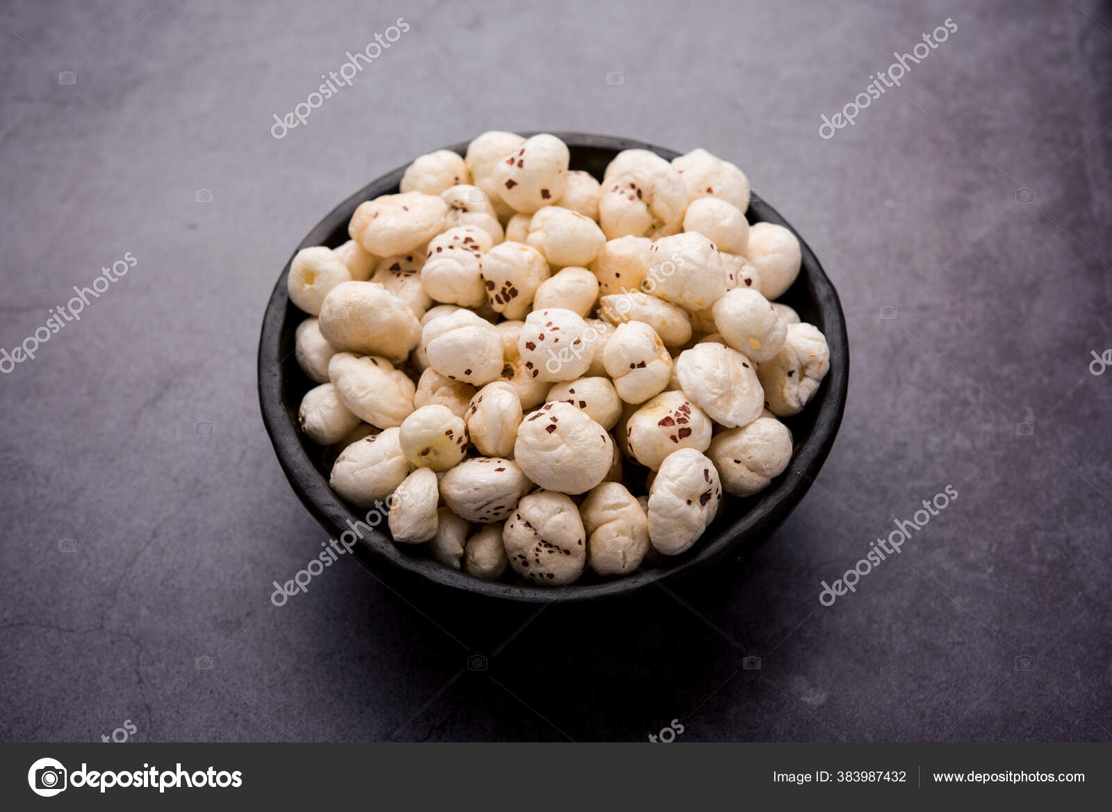 Makhana Also Called Lotus Seeds Fox Nuts Popular Dry Snacks Stock Photo ...