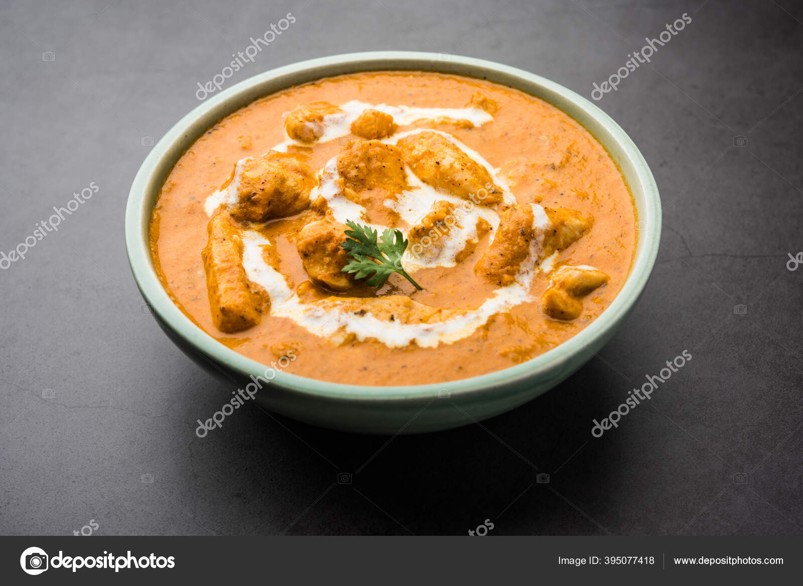 Tasty Butter Chicken Curry Murg Makhanwala Masala Dish Indian Cuisine ...