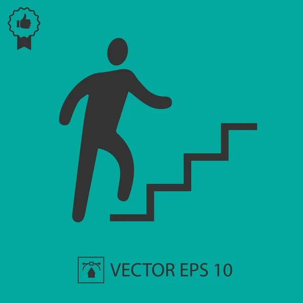 Subir los escalones imágenes de stock de arte vectorial | Depositphotos