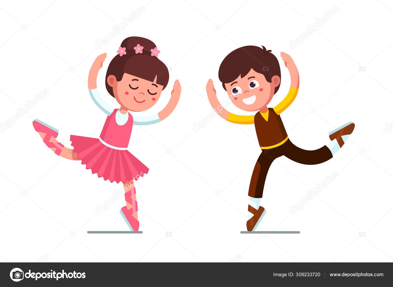 Dancer Cartoon Boy