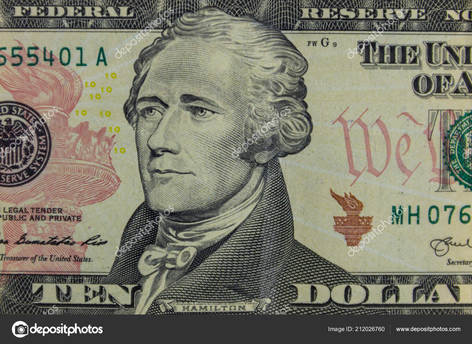 Macro Shot Ten Dollars Banknote — Stock Editorial Photo © OlyaSolodenko ...