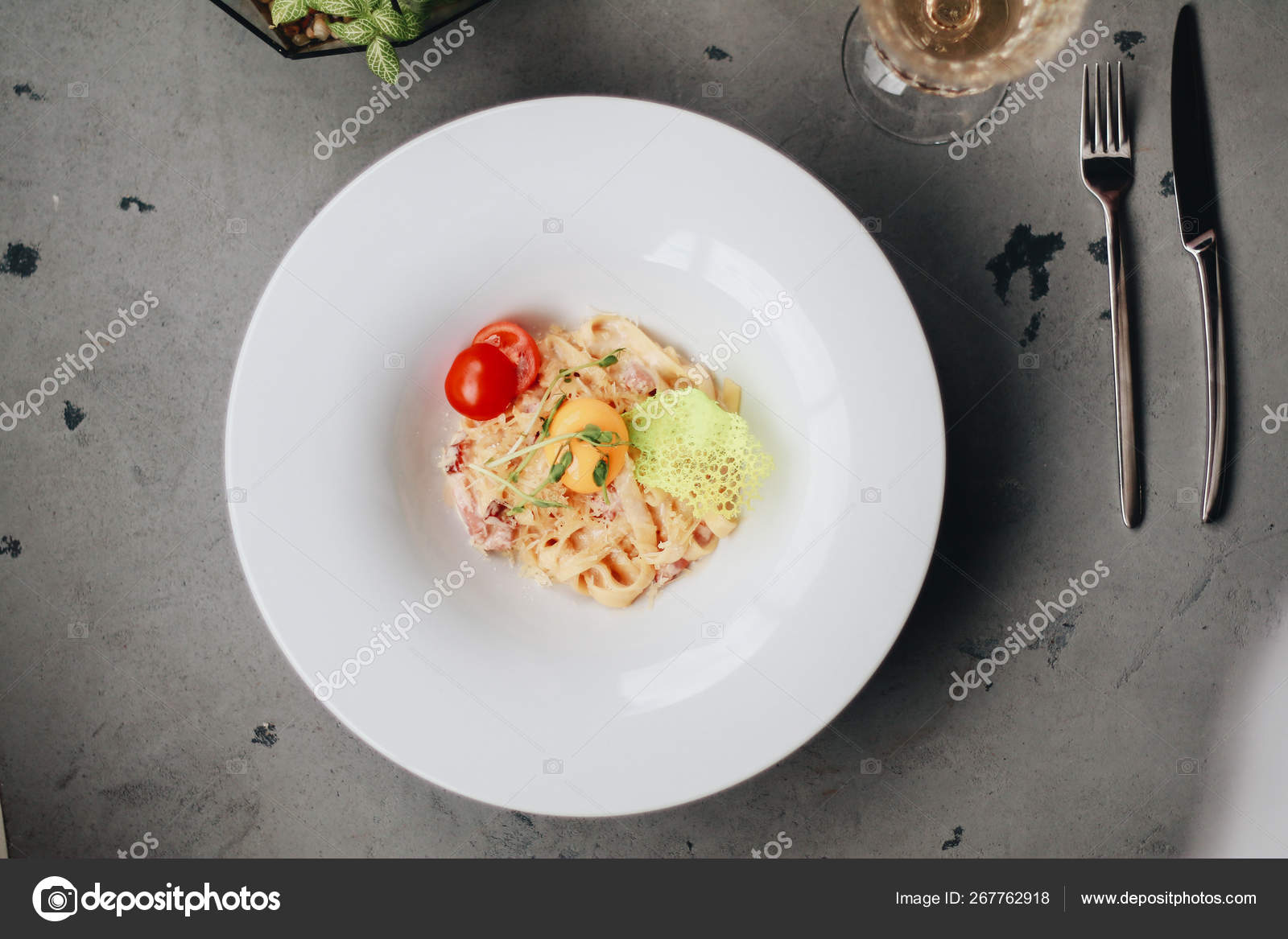 Pasta Food Cafe — Stock Photo © alinabekh #267762918