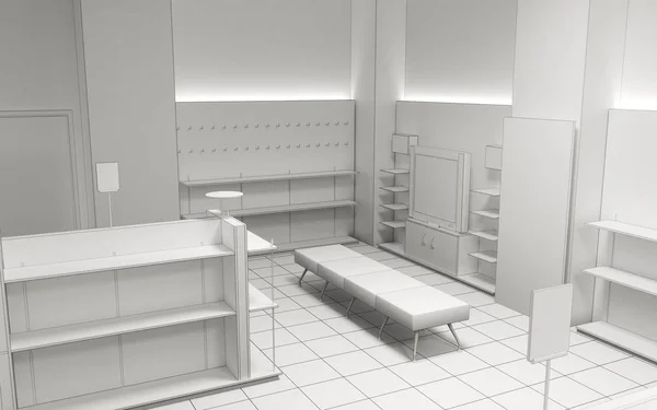 3d store interior Stock Photos, Royalty Free 3d store interior Images ...