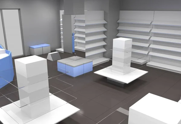 3d store interior Stock Photos, Royalty Free 3d store interior Images ...