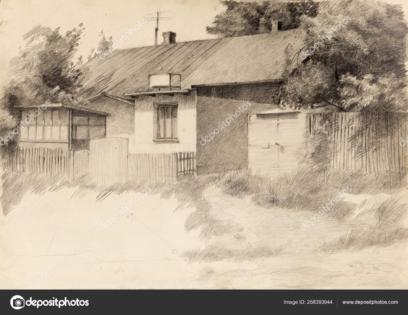 Pencil Drawing Sketch Background Stock Photo by ©vad_1 268393944