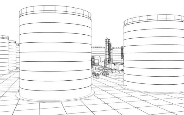 refiner a de petr leo, producci n qu mica, planta de procesamiento de residuos, visualizaci n ...