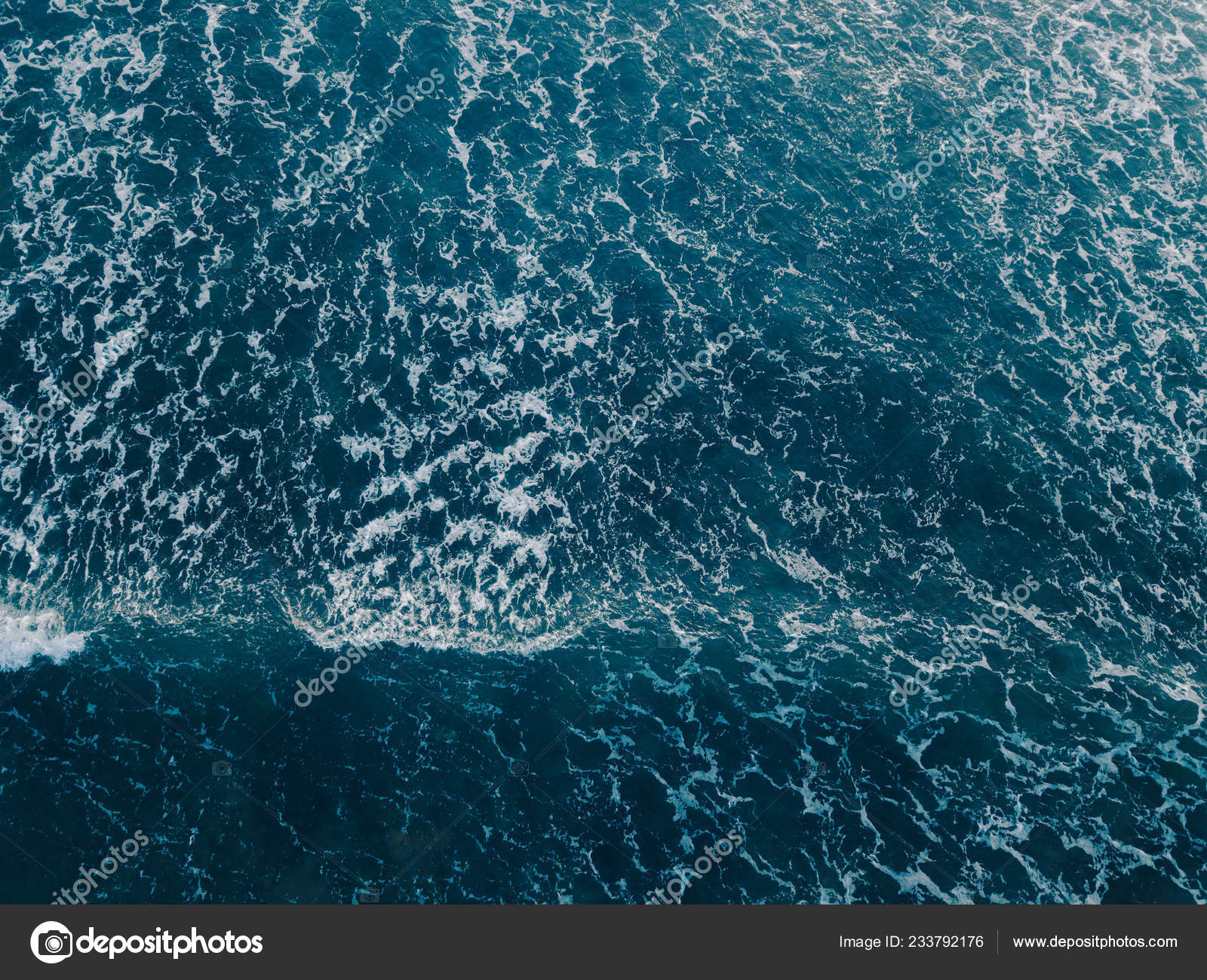 Aerial View Beautiful Sea Waves Drone Stock Image Blue Color Stock ...