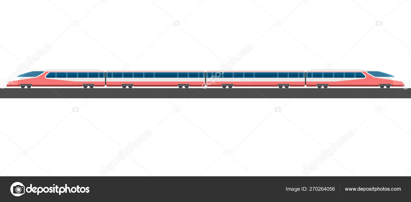 Passenger Train Side View