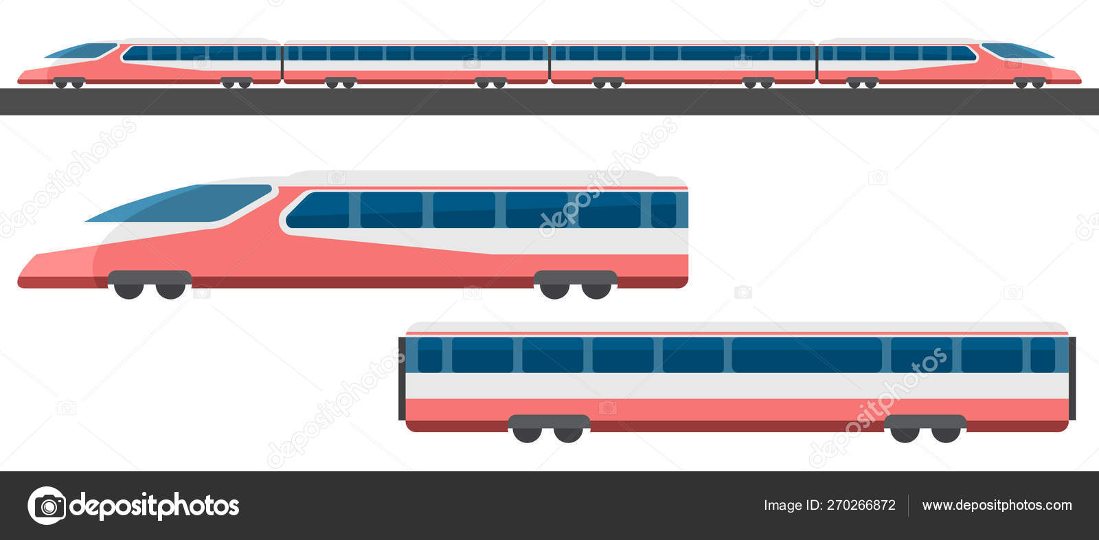 Trains Clipart Side View