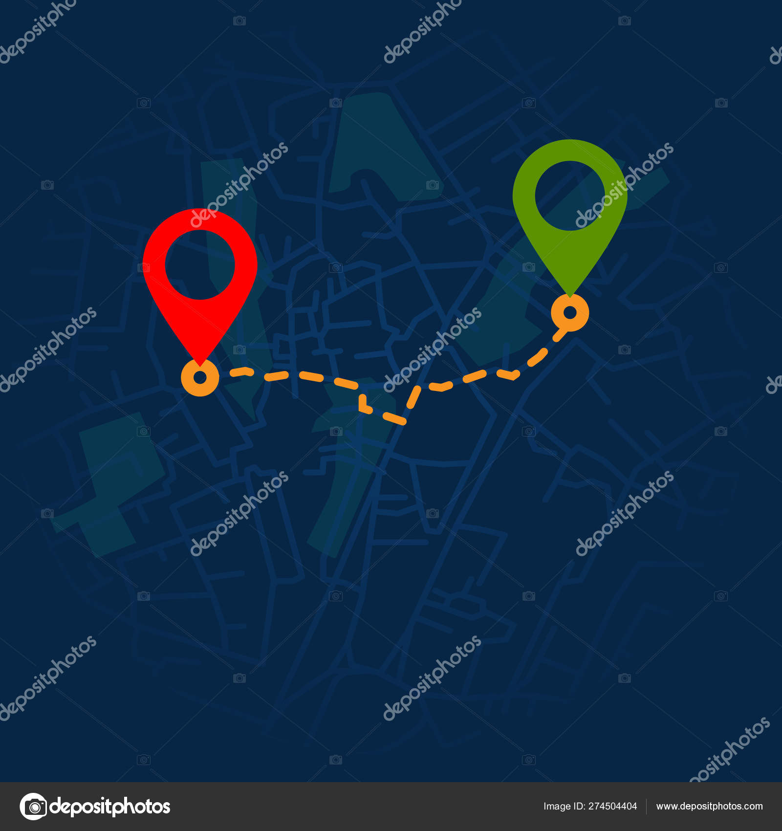 Creative infographic city map navigation for your dashboard concept ...