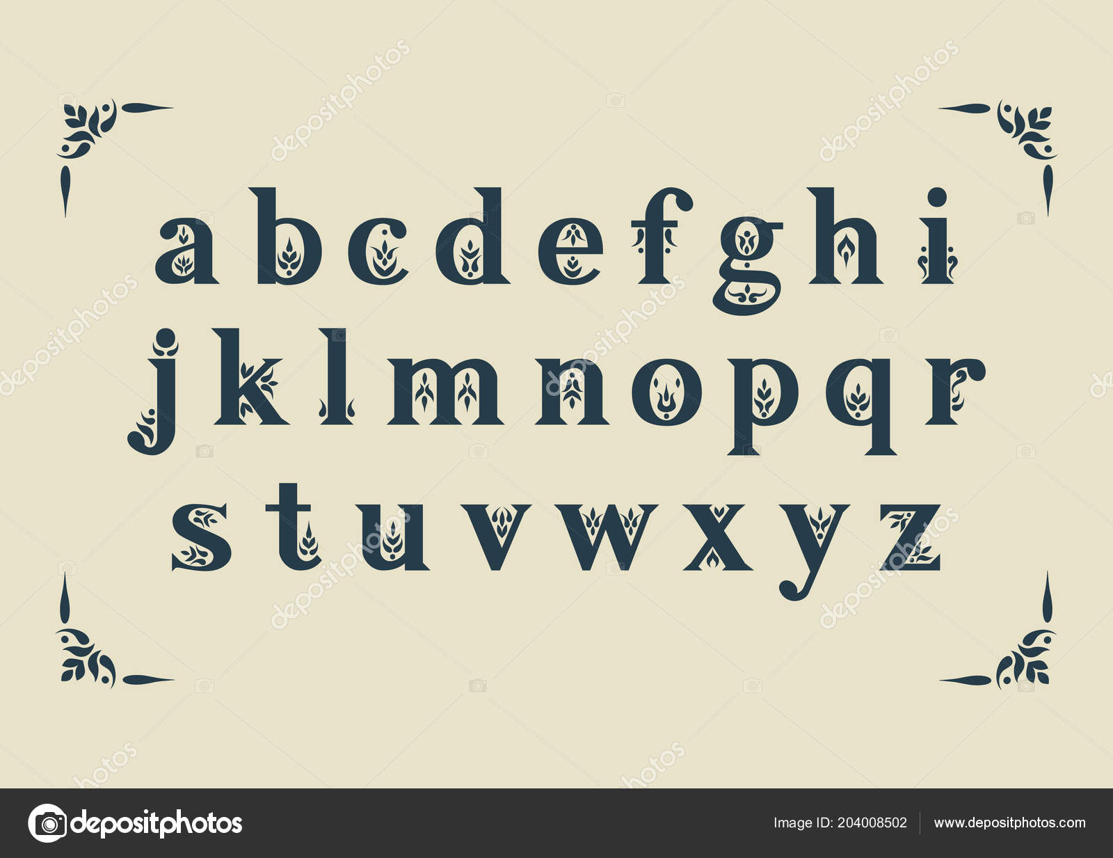 Vintage Alphabet Letters