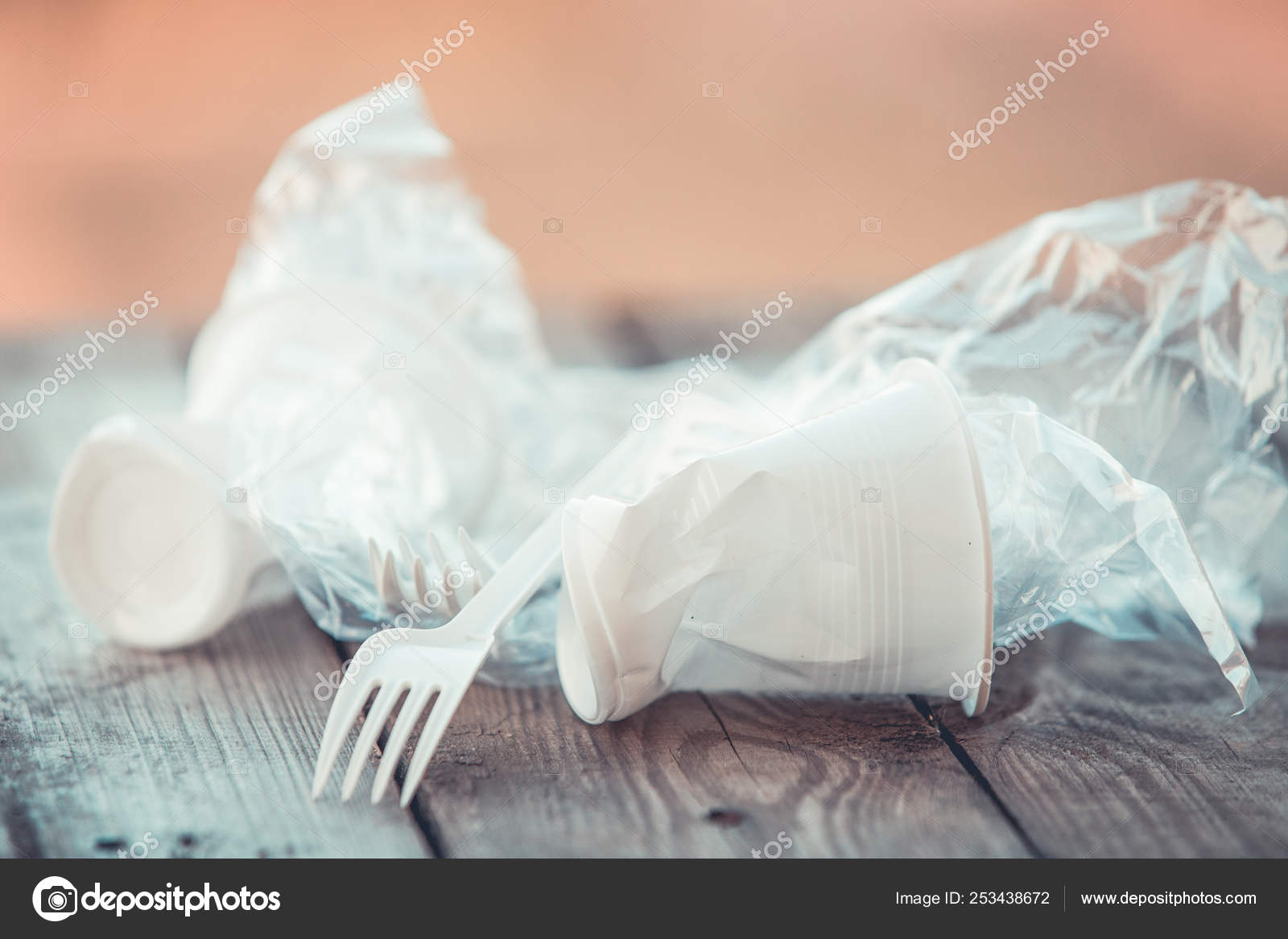 Plastic Waste Pollution Concept Background Stock Photo by ©RomeoLu ...