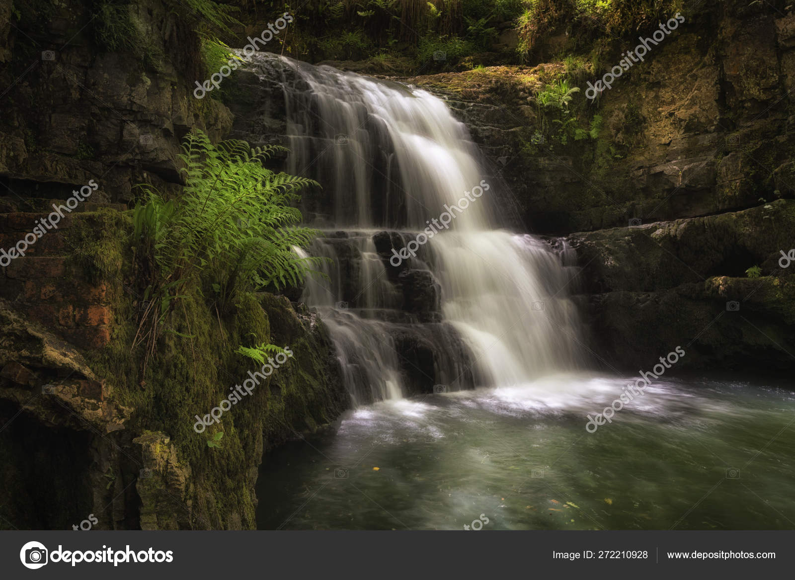 Waterfall Dinas Rockthe Sychryd Cascades Sgydau Sychryd Welsh Set ... Waterfall Dinas Rockthe Sychryd Cascades Sgydau Sychryd Welsh Set ...