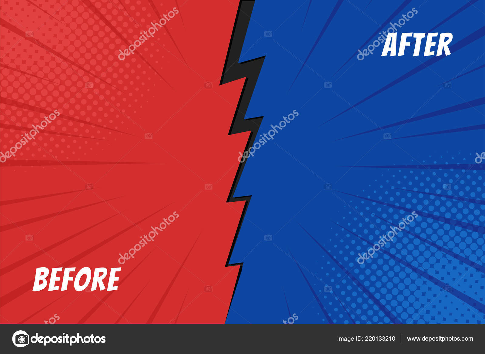 Template Background Comparison Card Empty Space Vector Illustration ...