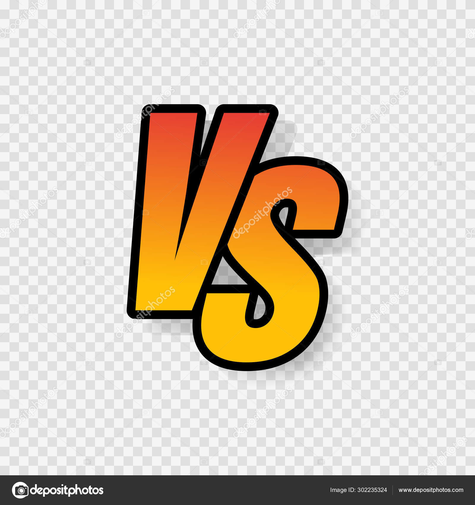 Vs letras o frente a signo vectorial logo aislado sobre fondo ...