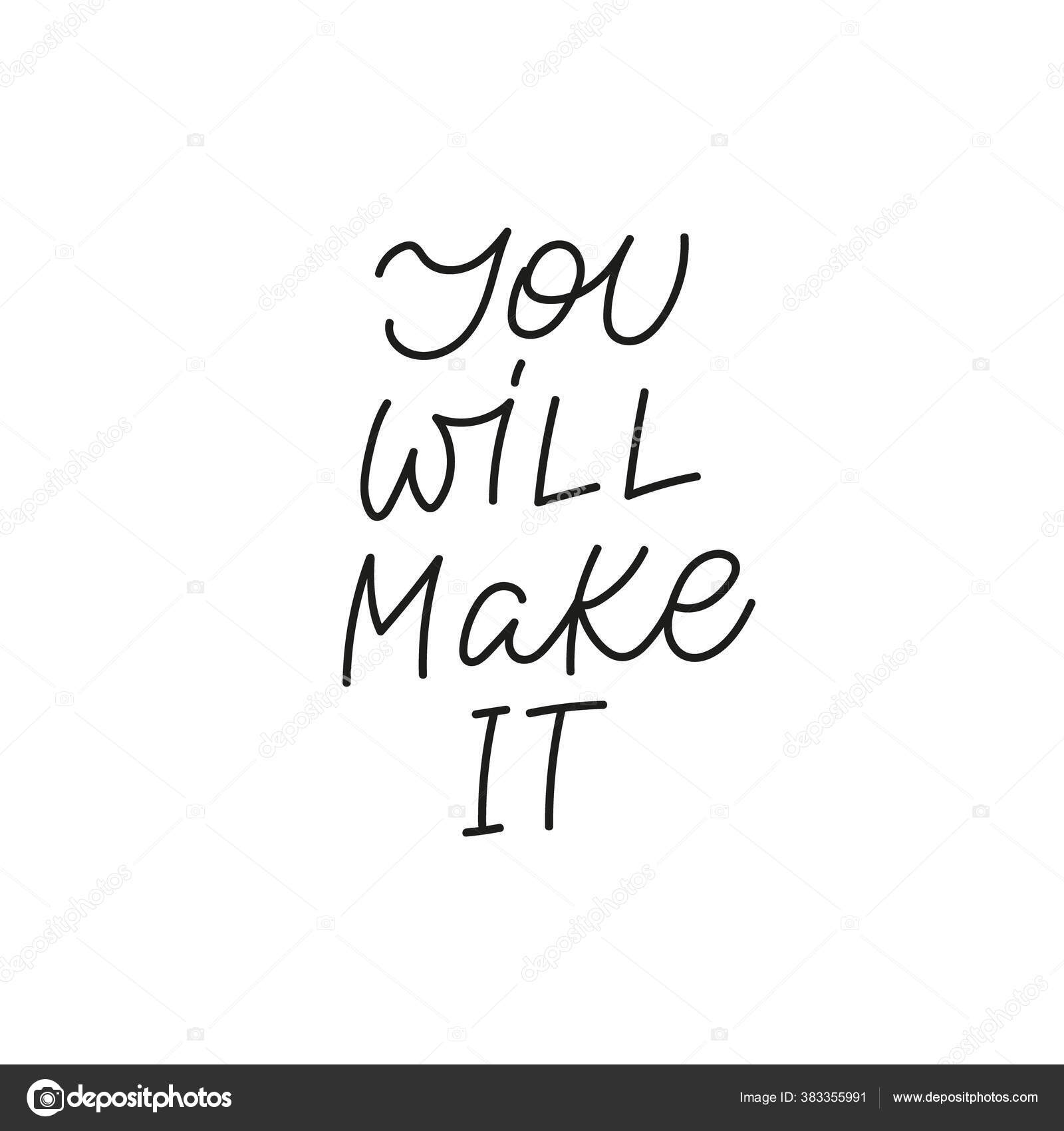 You Make Quote Lettering Calligraphy Inspiration Graphic Design ...