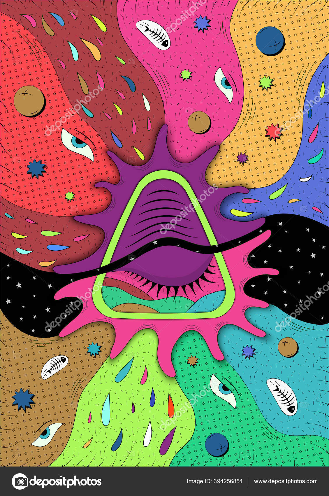 1960s Psychedelic Wallpaper