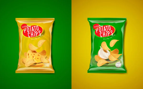 Onion chips Vector Art Stock Images | Depositphotos
