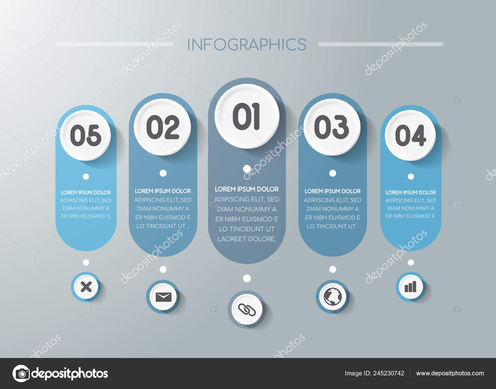 Business Infographics Data Visualization Vector Business Template ...
