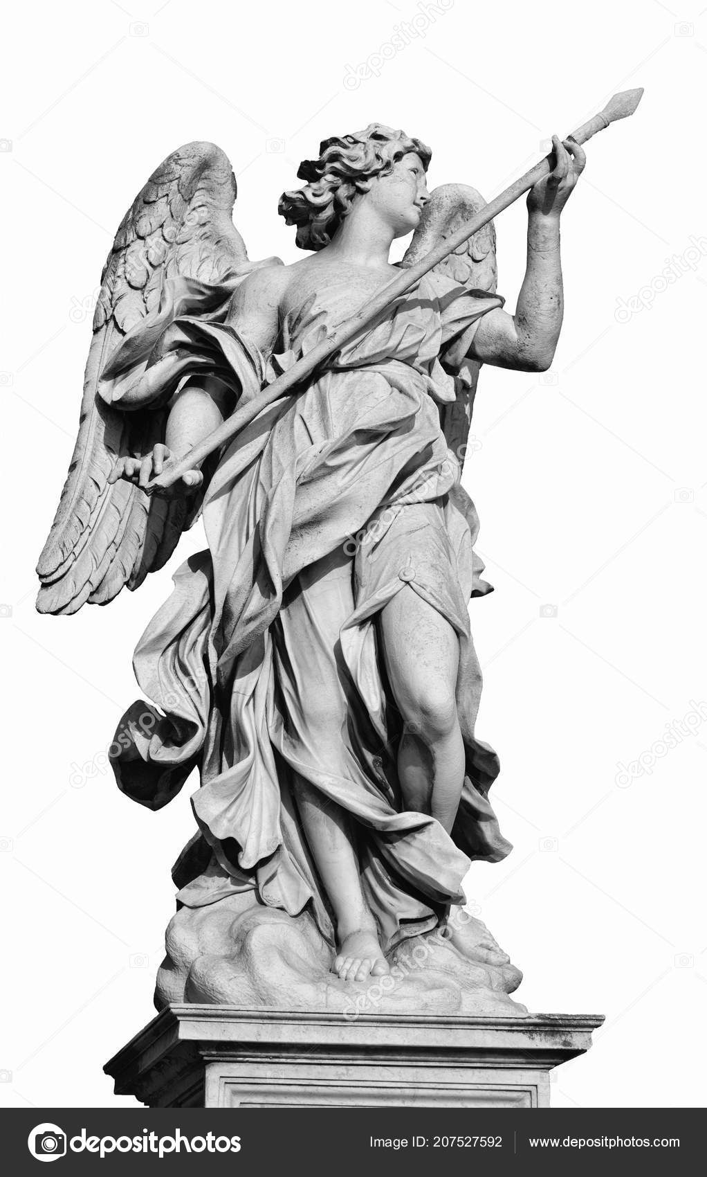 Angel Holding Holy Lance Longinus Statue 17Th Century Baroque ...