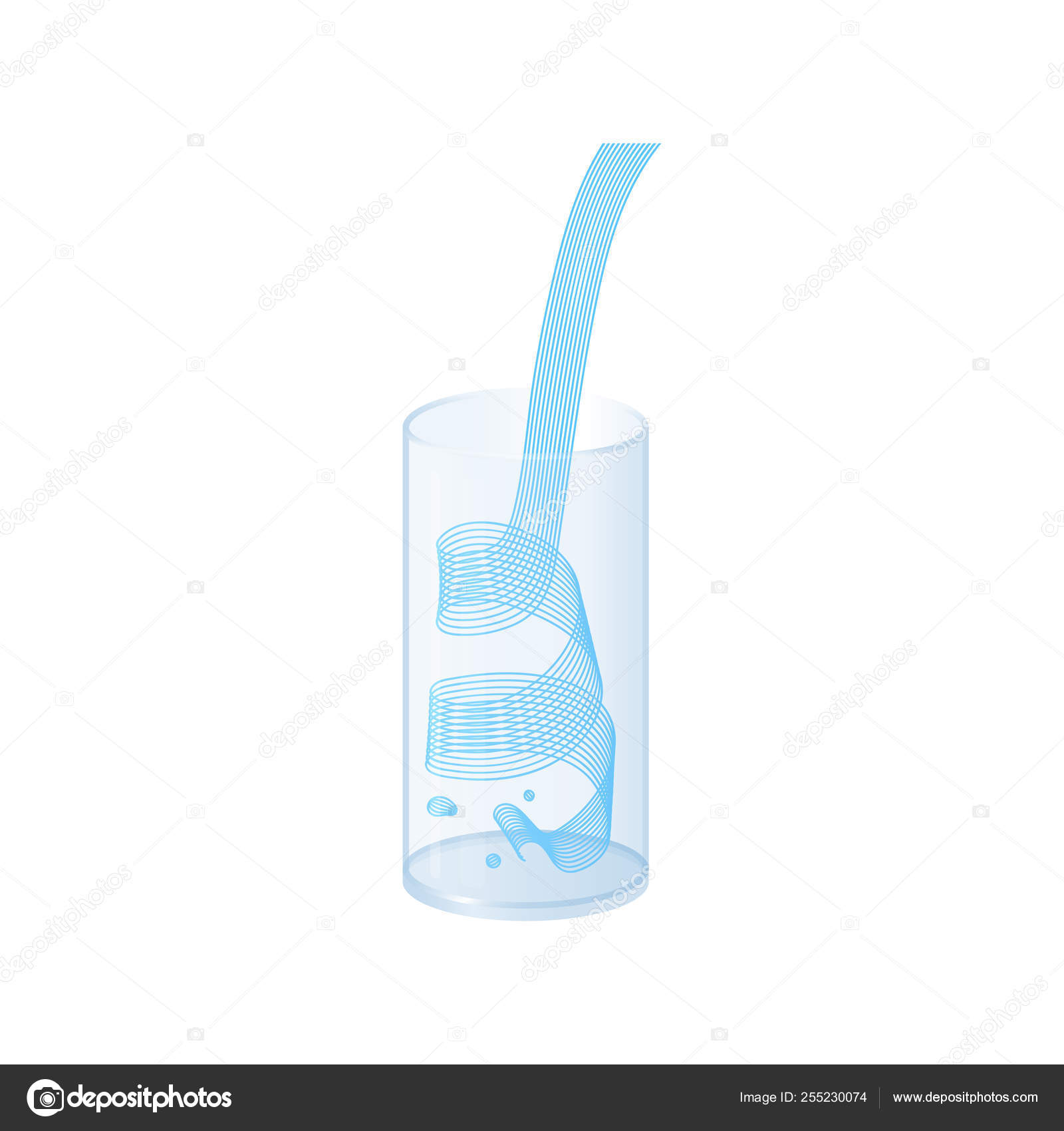 Vector water splash pour in glass set Stock Vector by ©Pikovit 255230074