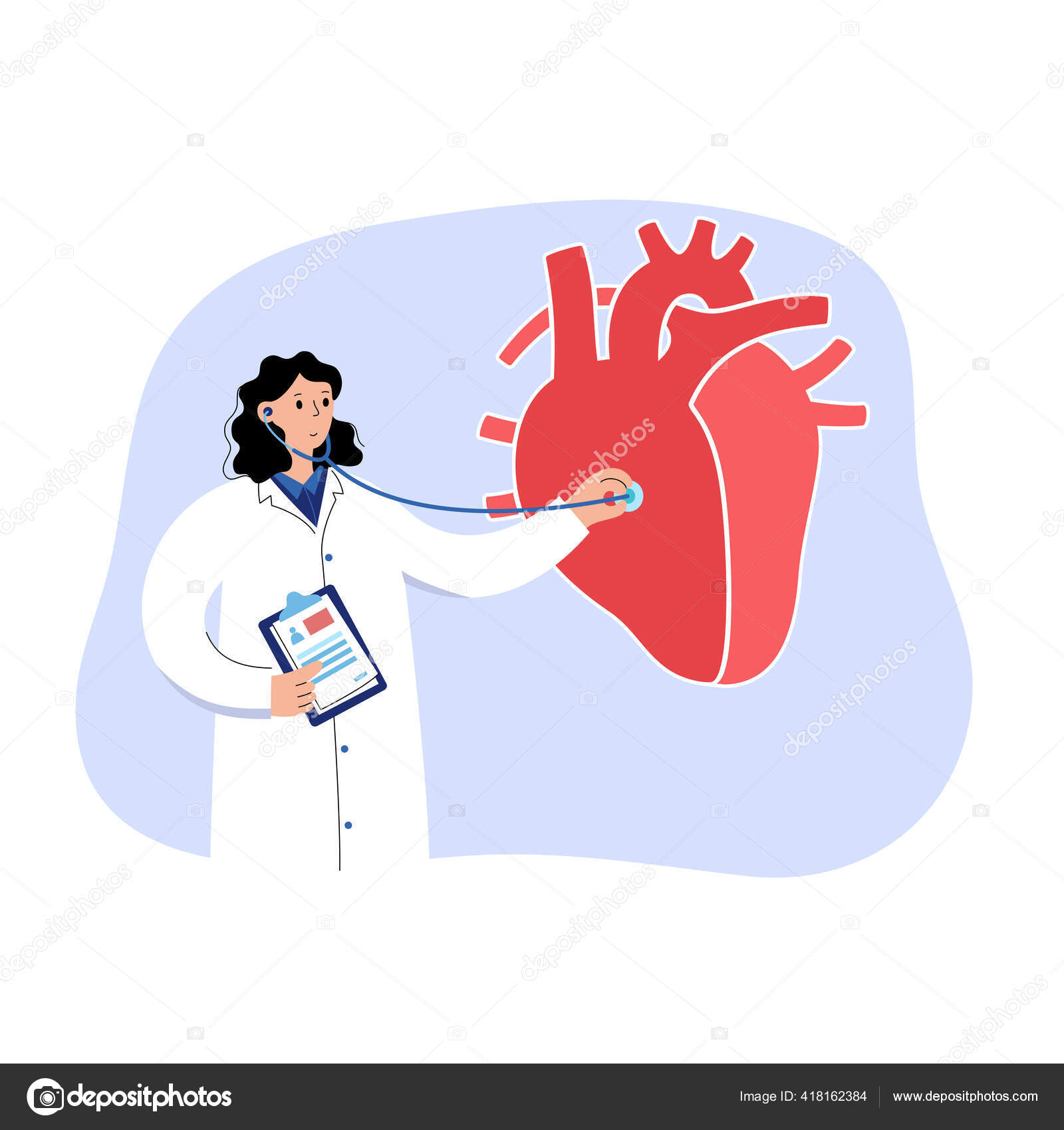 Cardiology template concept Stock Vector by ©Pikovit 418162384