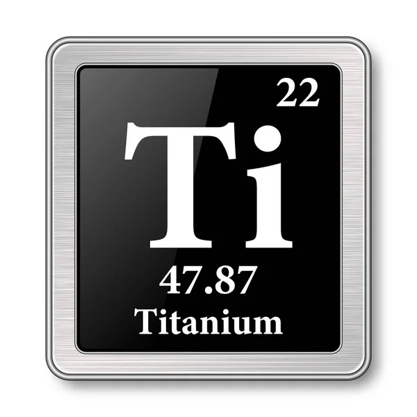 Thallium Symbol Chemical Element Periodic Table Glossy White Background ...