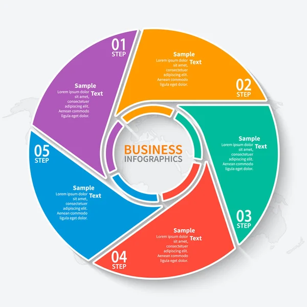 Vector Abstract Paper Infographic Elements Circular Infographics Stock ...