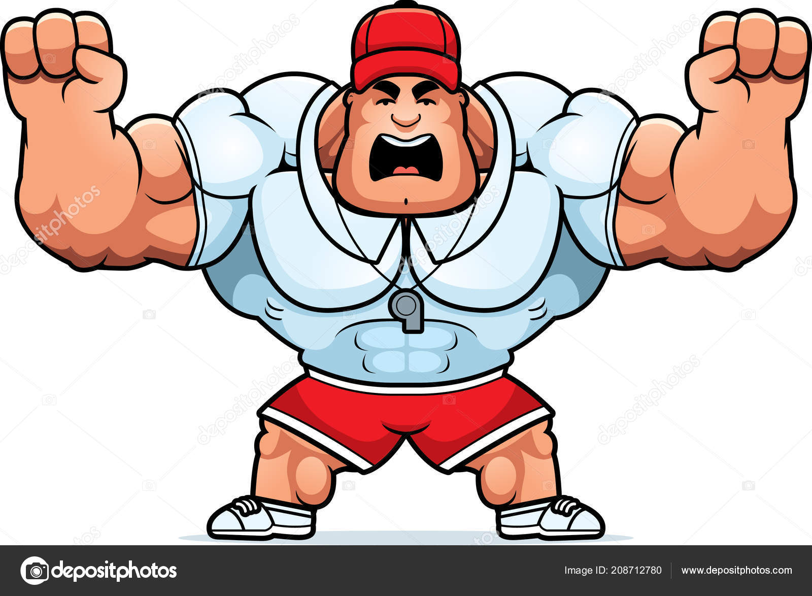 Angry Coach Clipart