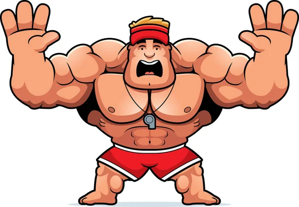 Cartoon Illustration Roman Centurion Looking Scared Stock Vector Image ...