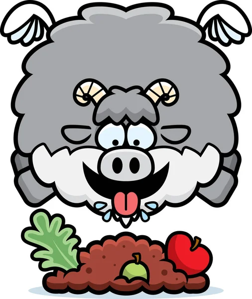 Cartoon Illustration Ram Eating Stock Vector Image by ©cthoman #209610920