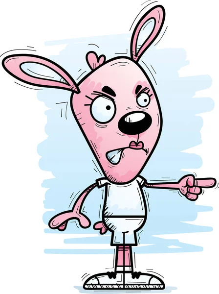 Smiling Rabbit Cartoon Character Training With Dumbbells — Stock Photo ...