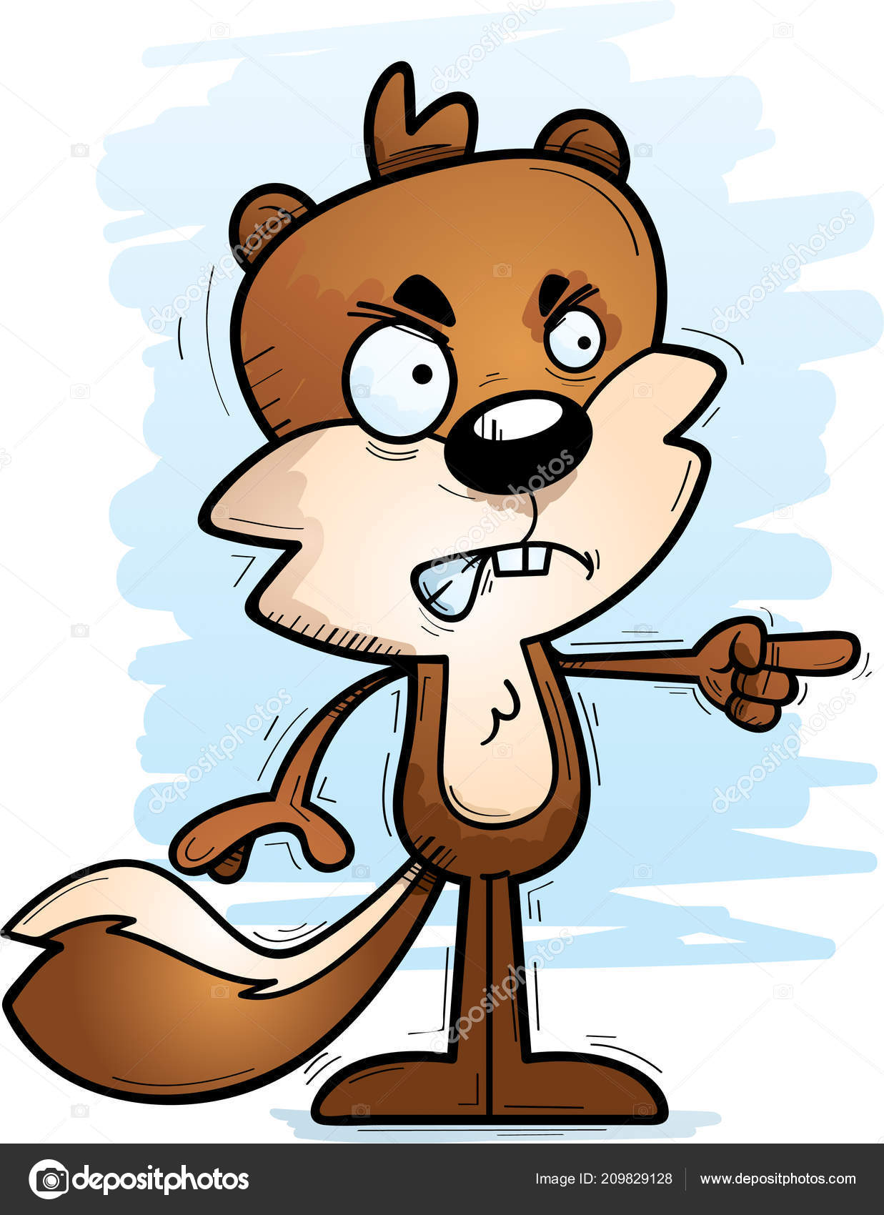 Angry Squirrel Vector