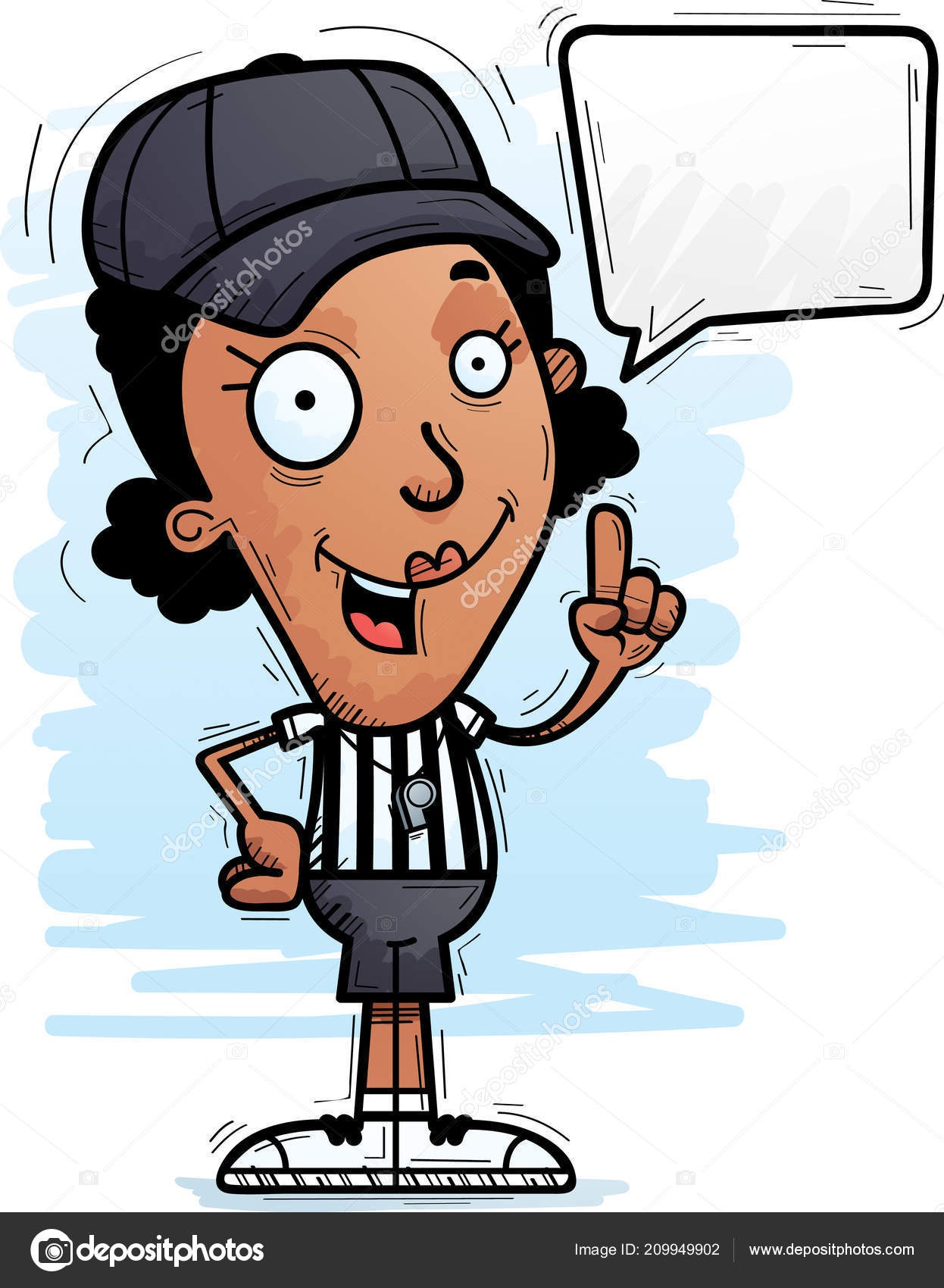 Female Referee Clipart
