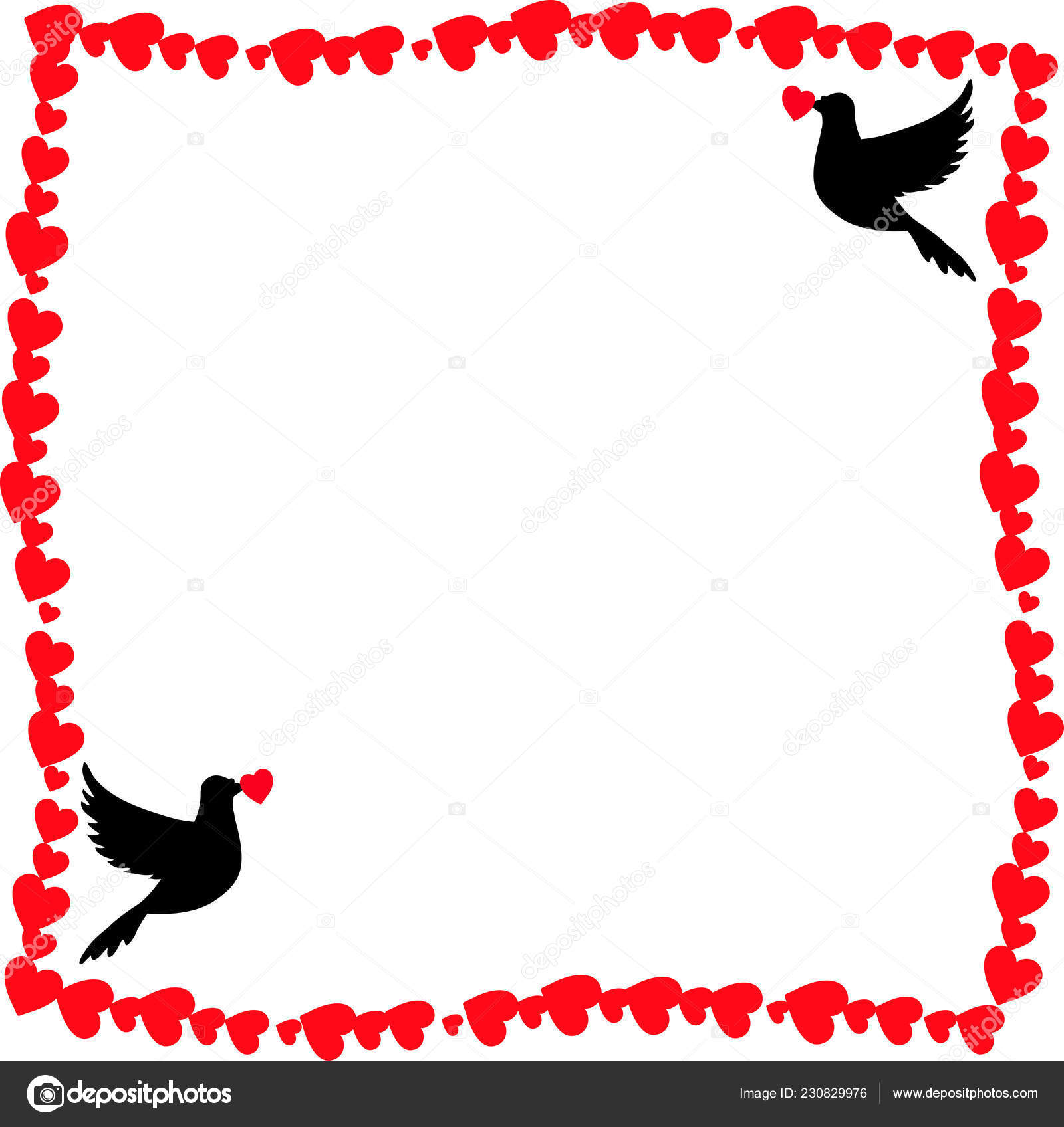 Wedding Doves Border