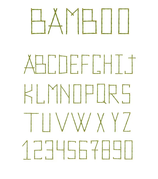 11,578,287 Bamboo alphabet font Vector Images | Depositphotos