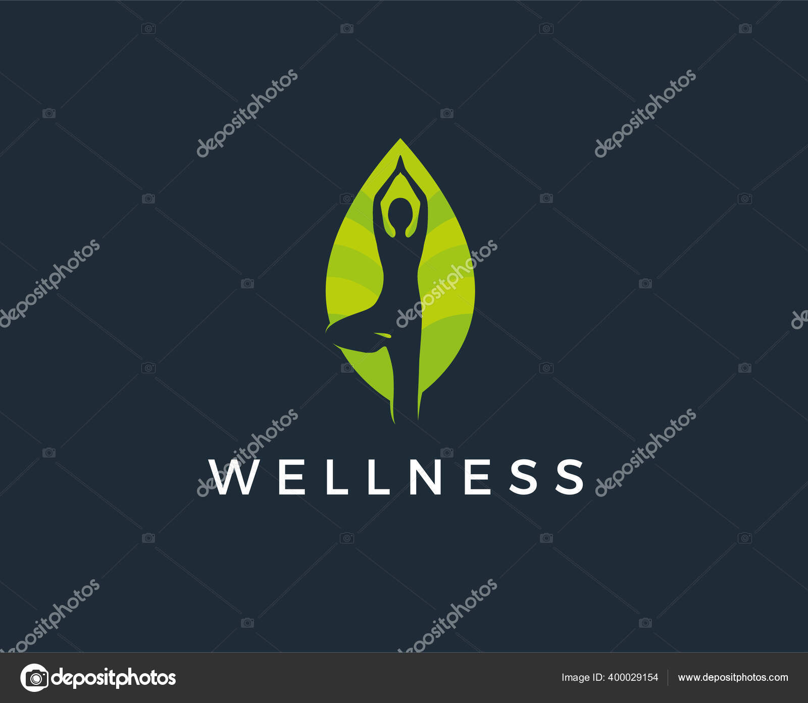 Vector Logo Design Wellness Healthy Stock Vector by ©ft-studio 400029154