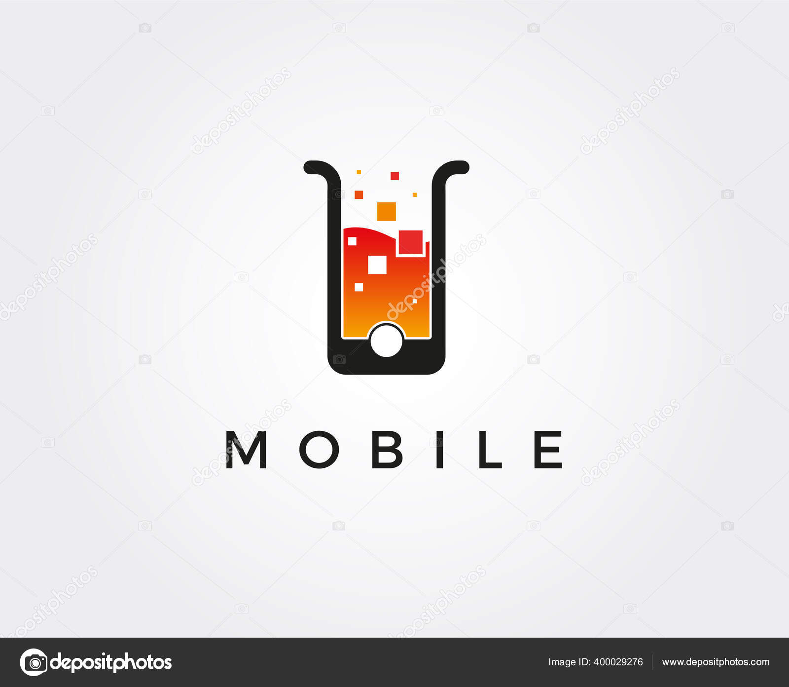 Mobile Phone Vector Logo Template Concept Illustration Smartphone ...