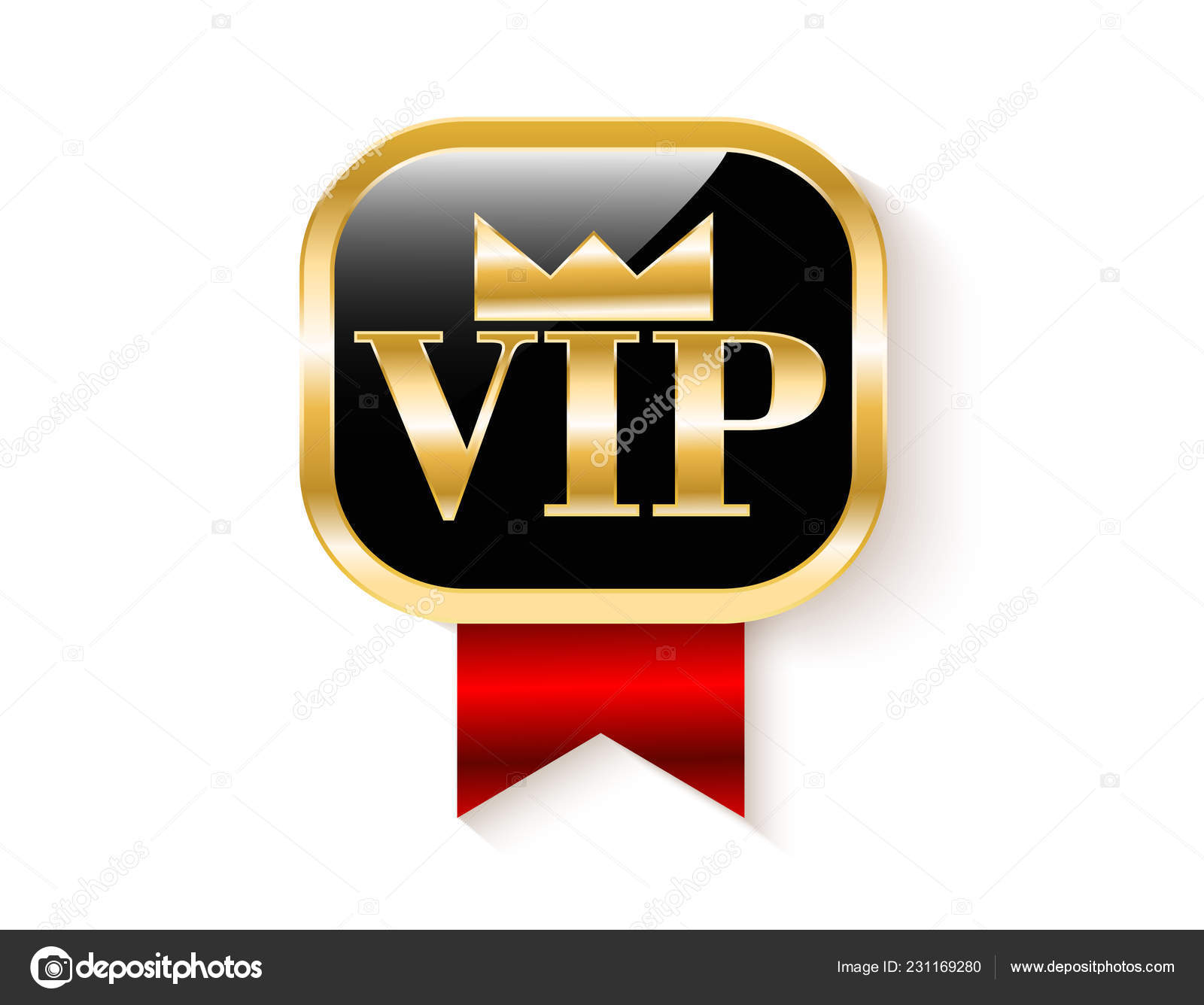 Image vectorielle Autocollant Vip Isolé par ©Olga_larionova_11 - 231169280