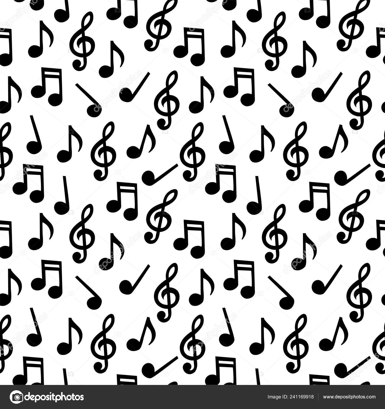 Music Notes Seamless Pattern Stock Vector by ©Olga_larionova_11 241169918