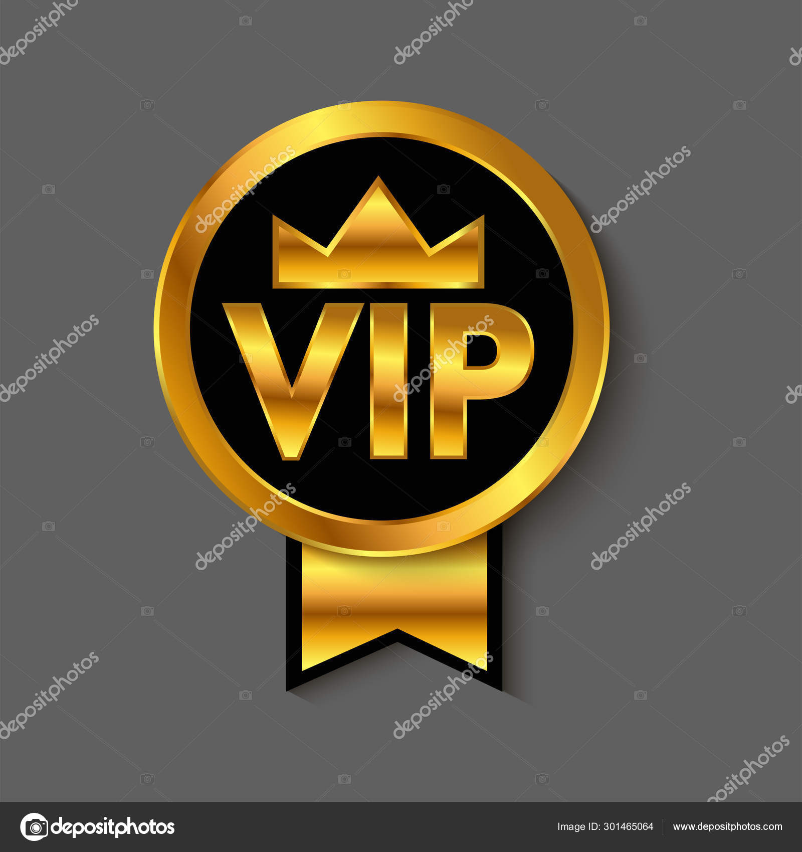 Vip Sticker Gold Isolated Decor Stock Vector Image by ©Olga_larionova ...