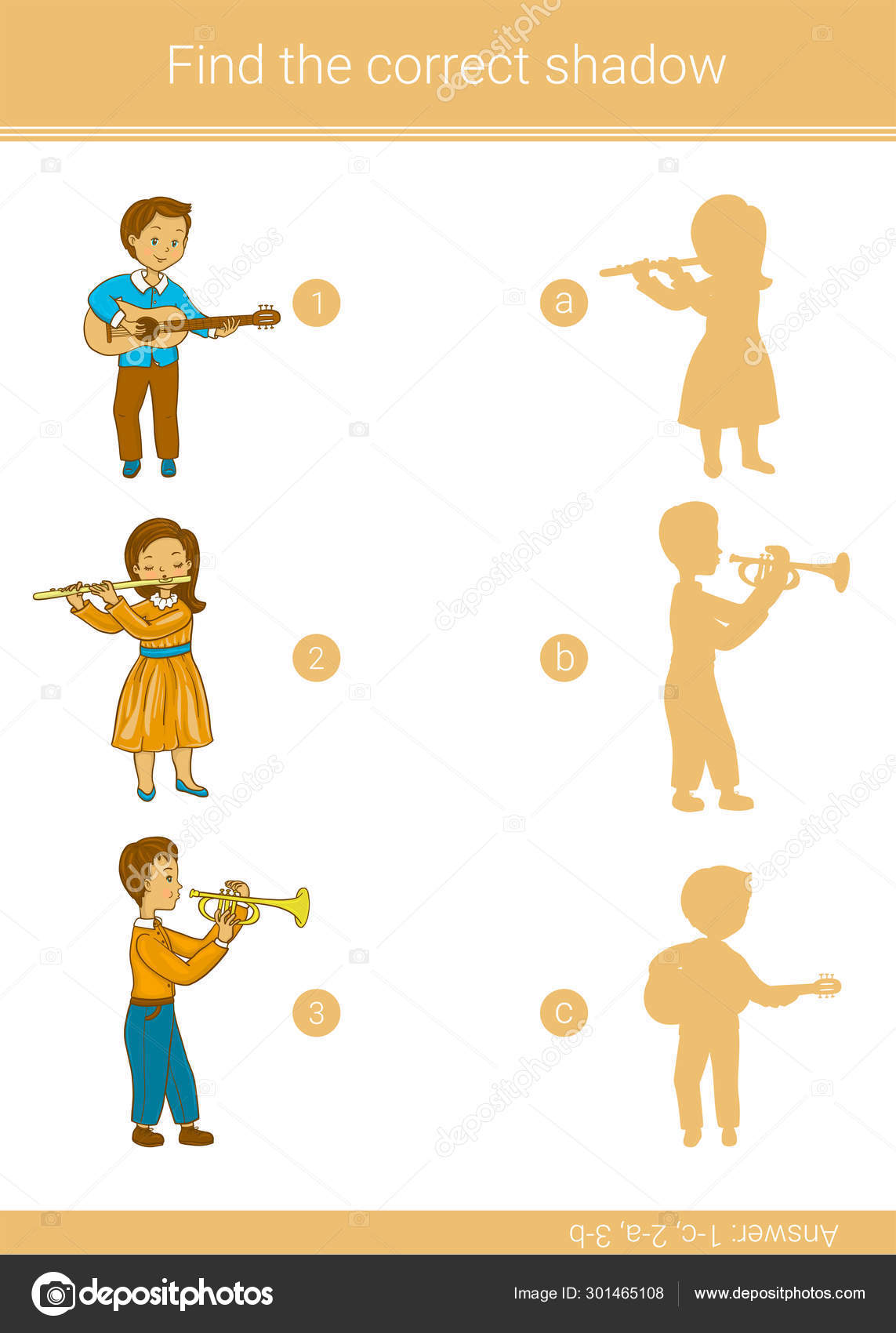 Find the correct shadow. Stock Vector Image by ©NinaFedorova #301465108