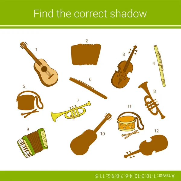 Find the correct shadow. Stock Vector Image by ©NinaFedorova #301465108