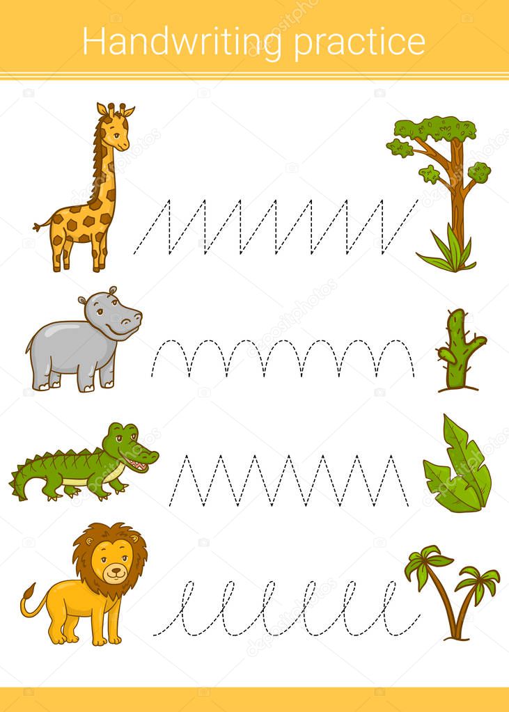 Hoja de práctica de escritura. 2024