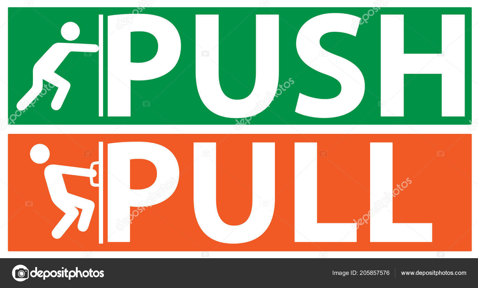 Push Pull Vector Illustration ⬇ Vector Image by © vitizh | Vector Stock ... Push Pull Vector Illustration ⬇ Vector Image by © vitizh | Vector Stock ...
