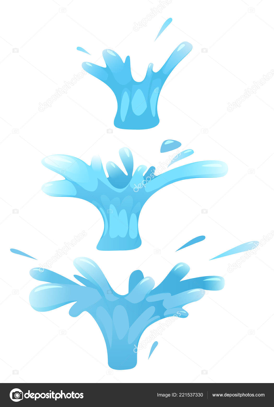 Animated Water Splash Clipart Black