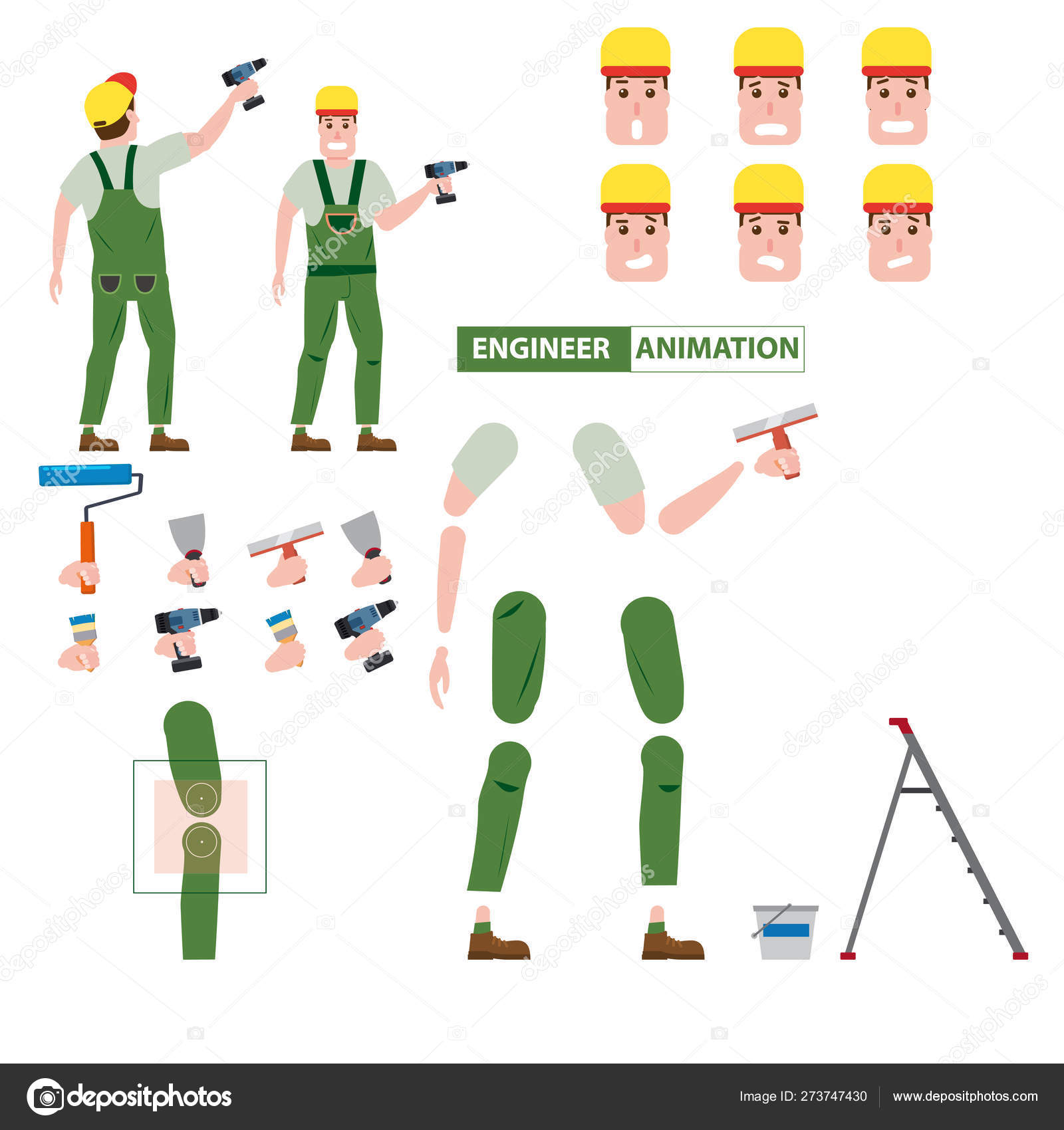Construction Worker Vector Free Download